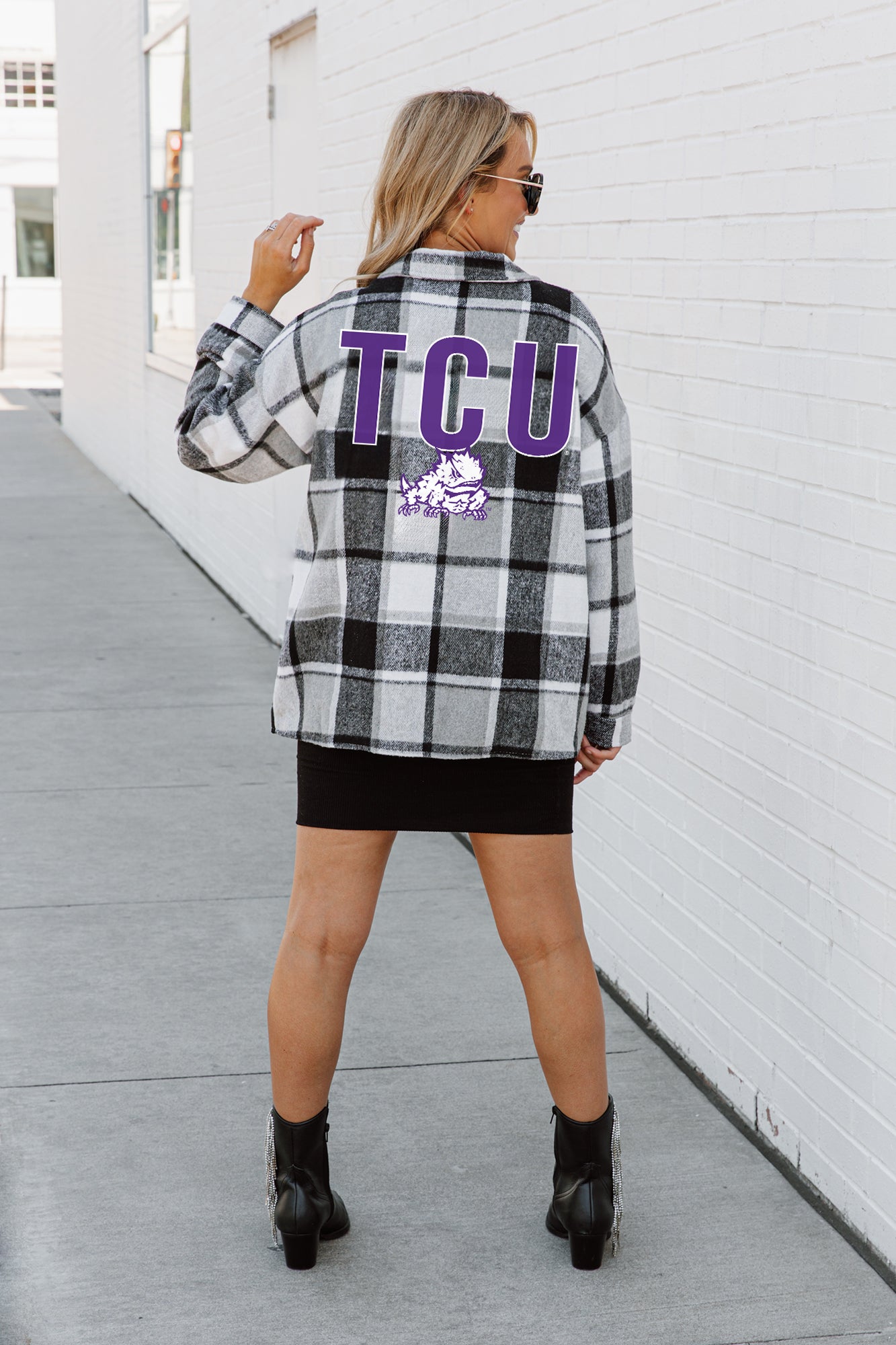 TCU HORNED FROGS Mad For Plaid Jenkins Plaid Overshirt – Gameday Couture - SOHO