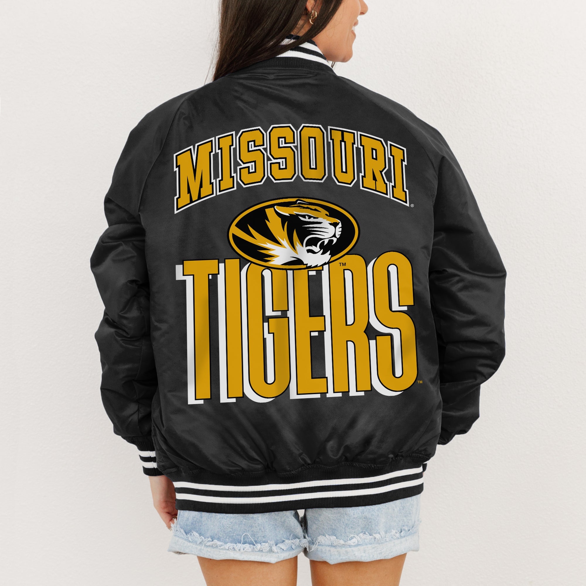 MISSOURI TIGERS FIERCE FOCUS SPORT STRIPE VARSITY JACKET – Gameday ...