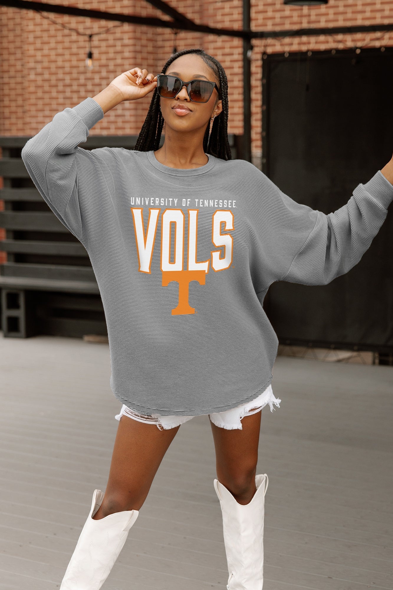 TENNESSEE VOLUNTEERS PURE MOTION VINTAGE WASH CORDED PULLOVER