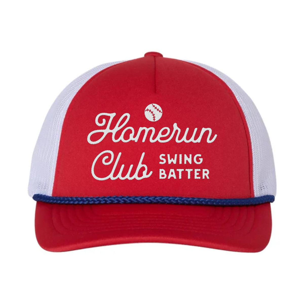HOME RUN CLUB RETRO ROPE HAT RED AND BLUE – Gameday Couture - SOHO
