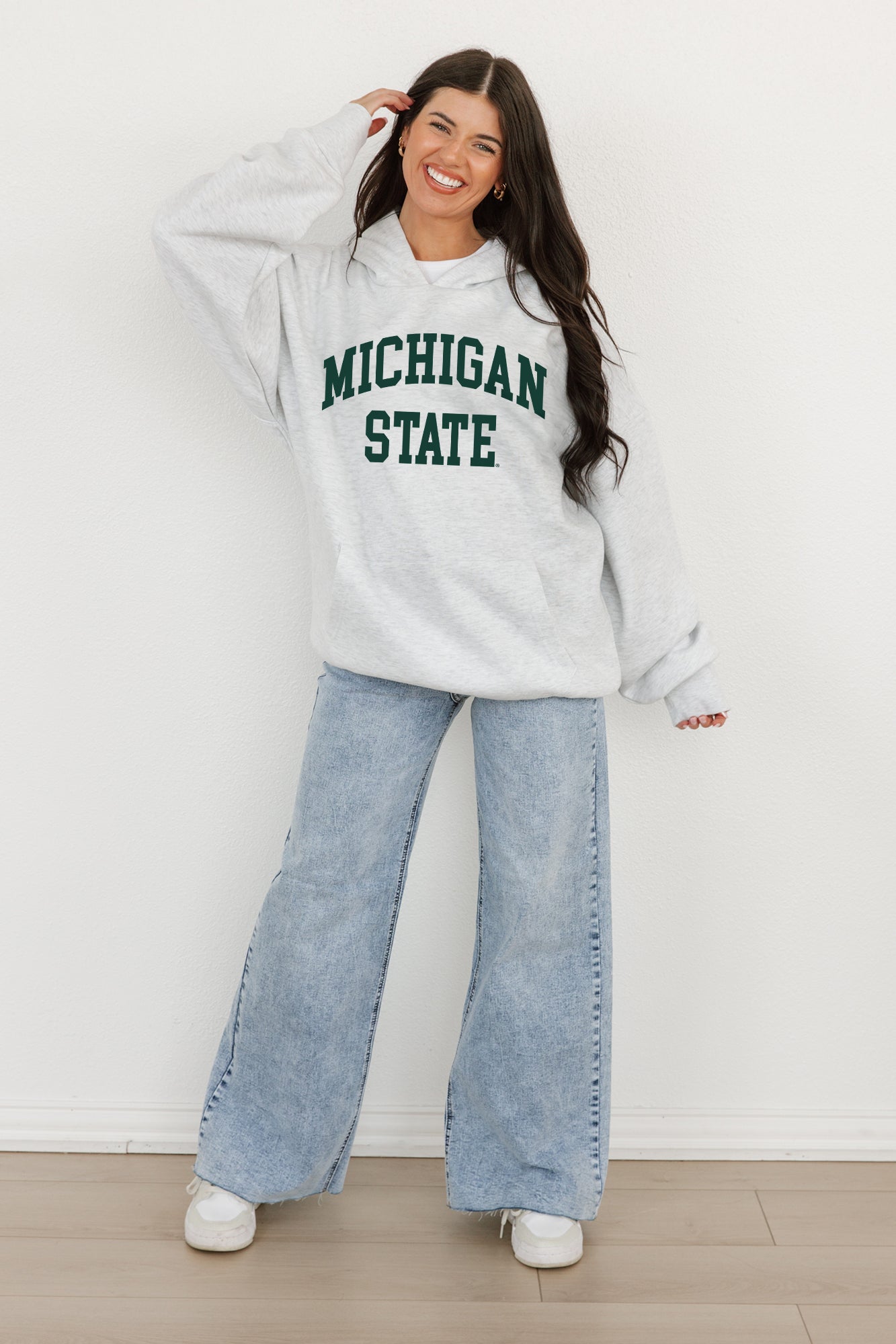 MICHIGAN STATE SPARTANS All-Star Style Oversized Hoodie By Madi Prewet ...