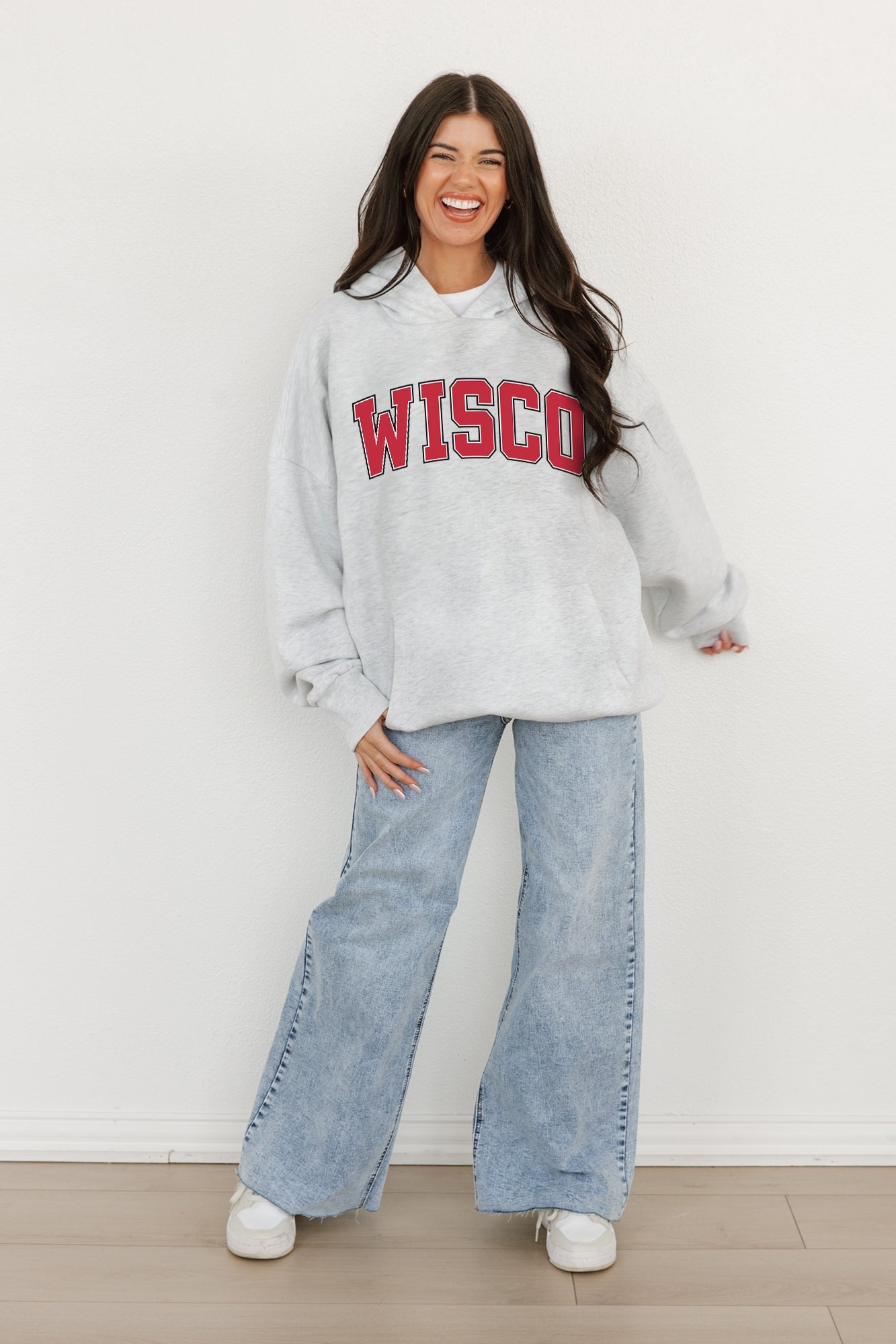 WISCONSIN BADGERS Winning Look Oversized Hoodie By Madi Prewett Troutt ...
