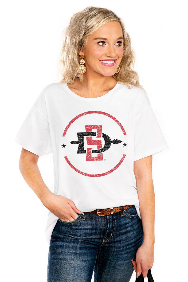 SAN DIEGO STATE AZTECS "END ZONE" THE EASY TEE – Gameday Couture - SOHO