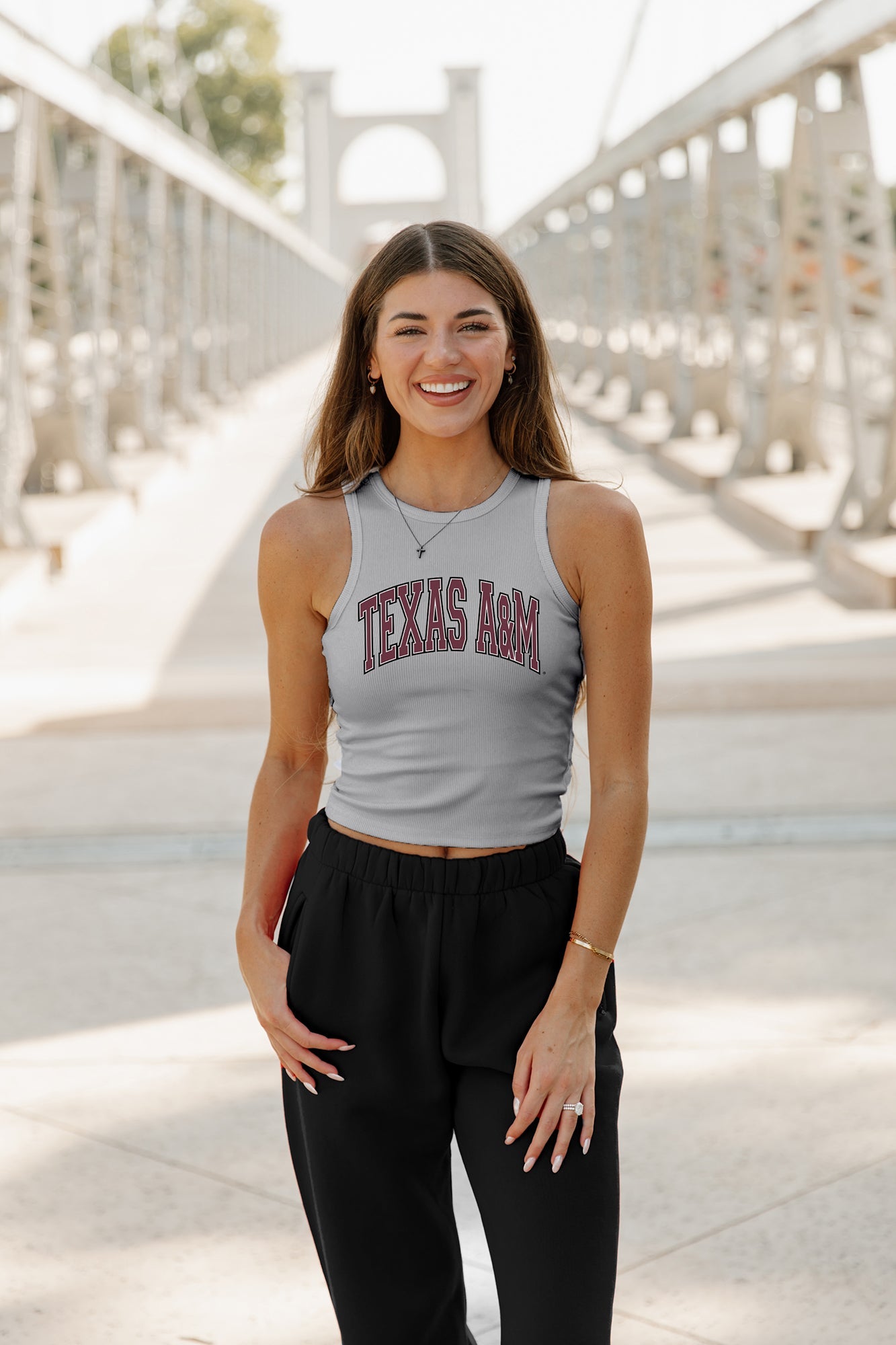 TEXAS A&M AGGIES Well Played Ribbed Crop Tank By Madi Prewett Troutt ...